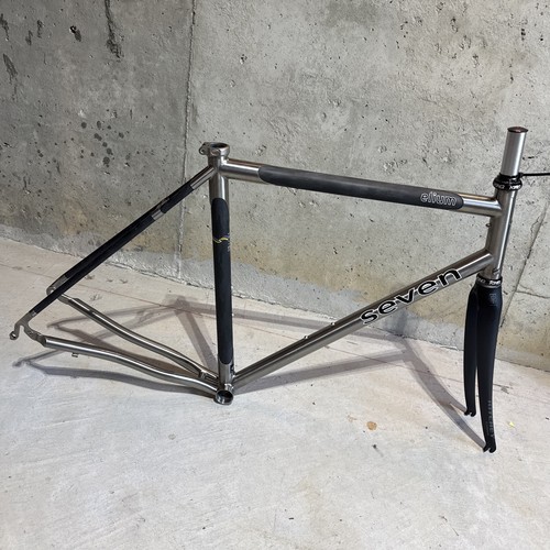50cm Seven Elium Titanium & Carbon Road Frame & Ritchey Carbon Fiber ...