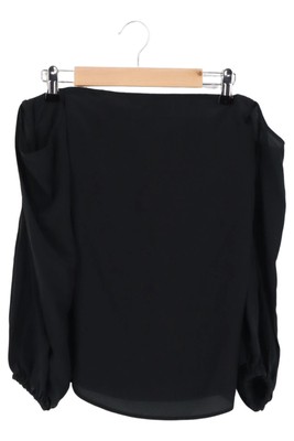 THEORY Camicetta Donna Seta Nera Elegante Manica Lunga (IT 40, EU 36 ...