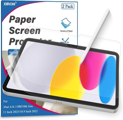 2 Pack Paperfeel Screen Protector for iPad 10.9 Inch, Anti-Glare, Matte ...