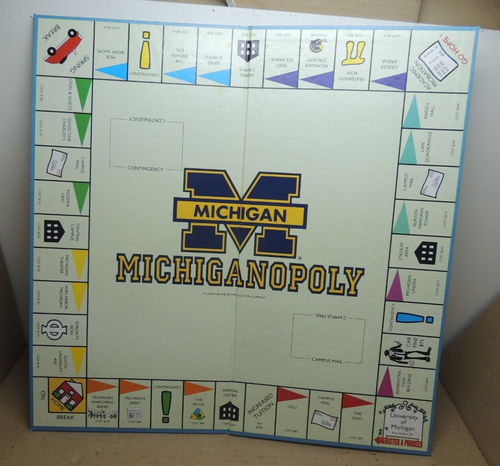MICHIGANOPOLY Board Game BOARD ONLY Monopoly Wolverines NCAA | eBay