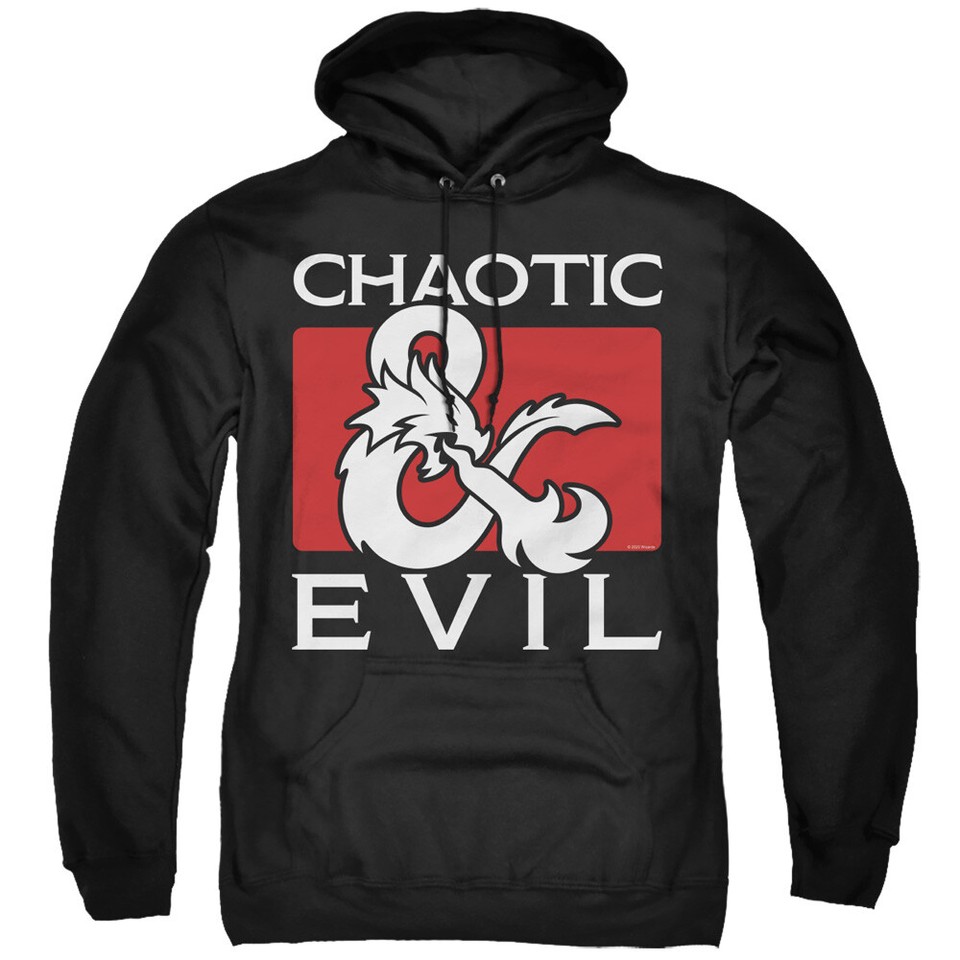 DUNGEONS AND DRAGONS CHAOTIC EVIL Licensed Hooded and Crewneck ...