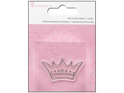 Imaginisce Clear Acrylic Stamps Adorable "Princess Crown" 400626 | eBay