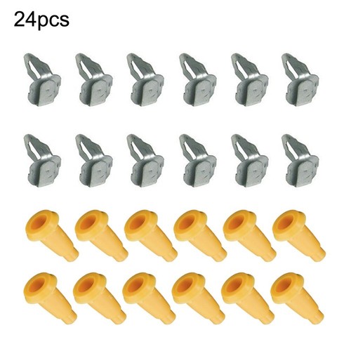 24Pcs/Set Front Door Panel Frame Plugs & Door Panel Clips For Chevy For ...