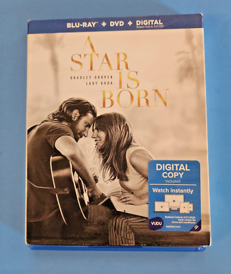 A STAR IS BORN - DVD AND BLU RAY, RATED R, 2018 LADY GAGA AND BRADLEY ...