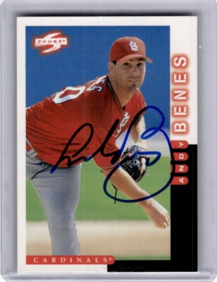 1997 Score Andy Benes Auto St. Louis Cardinals #23 Signed IP | eBay
