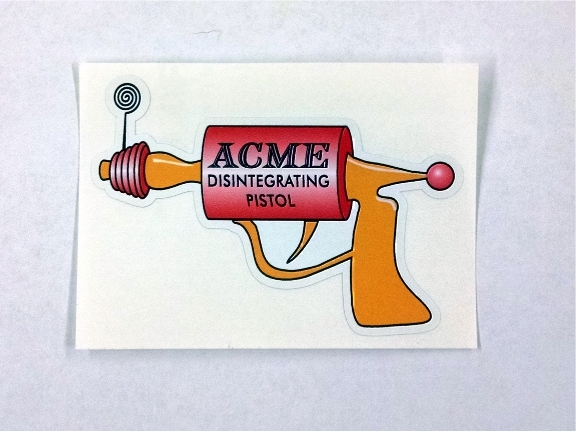 Acme Disintegrating Pistol Marvin the Martian gun firearm ruger sticker ...