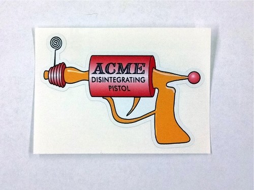 Acme Disintegrating Pistol Marvin the Martian gun firearm ruger sticker ...
