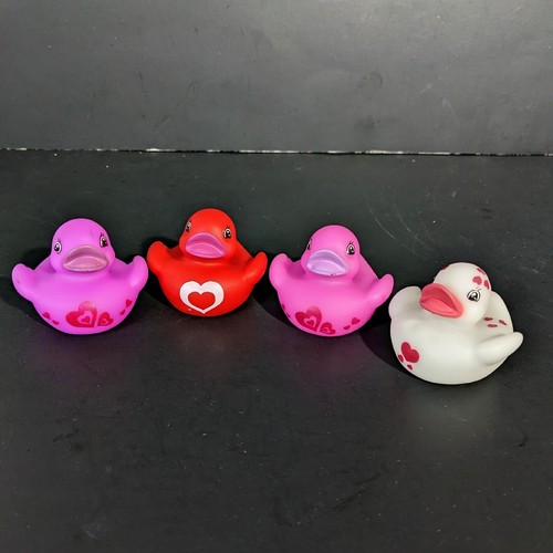 Rubber Ducks Heart Love Pink Purple Red White Variations Duck Ducky | eBay