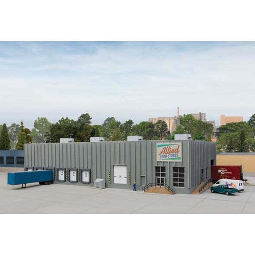 Walthers Cornerstone N Scale Concrete Grocery Warehouse Kit | eBay