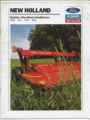 Original New Holland 408 411 412 415 Discbine Mower Conditioners Sales ...