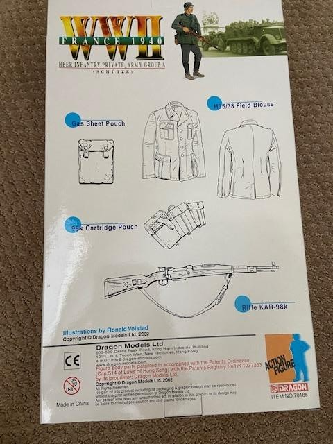 Dragon Bruno 1940 Heer Infantry Private, Army Group A - 1/6 Scale | eBay