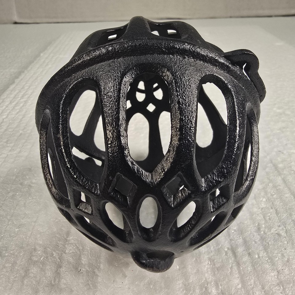 Antique Cast Iron Black Dome Cage String Twine Holder Dispenser ...