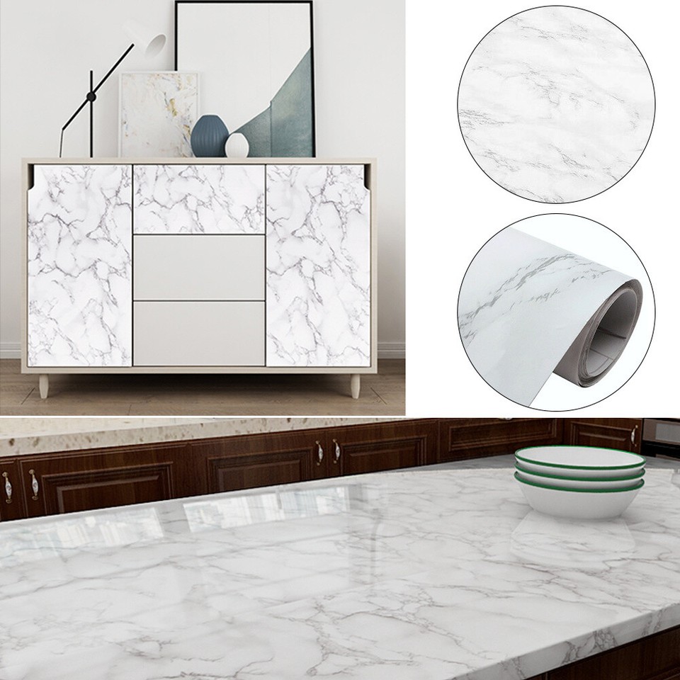 Marble Paper Granite Sticker Paper Gloss PVC Film Table Cabinet Cover ...