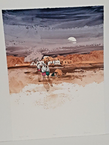 Michael Atkinson Fine art Serigraph " TAOS " 20.75 x 27.75 # 29/100 ...