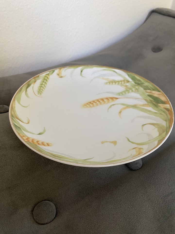 Vintage Rosenthal Bavaria Porcelain Plate Wheat Pattern 8.5” Gold Trim ...