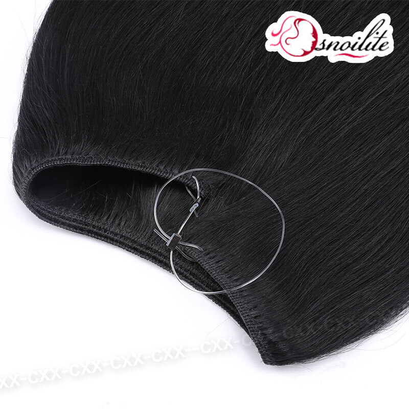 Real Invisible Wire In Human Hair Extension Secret Hidden Extensions ...