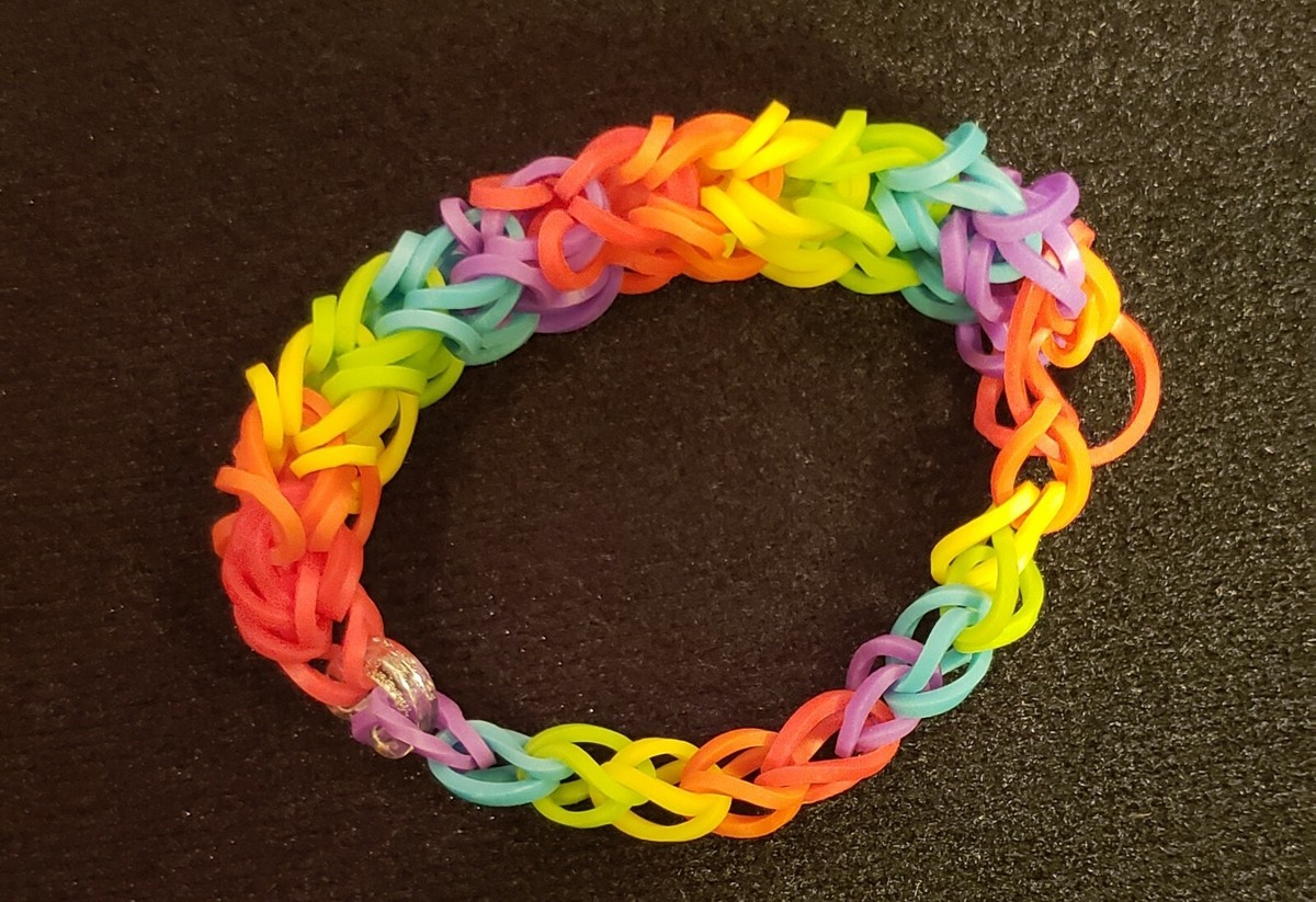 Rainbow Loom Rhombus Easy Rainbow Loom Bracelets With Fingers