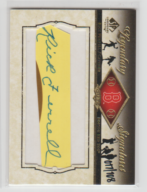 2008 Sp Legendary Cuts Rick Ferrell auto autograph #017/108 #LC-RF | eBay