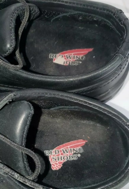 Red Wings Work Shoes 6633 Black Leather Oxford Electric Hazard Safety ...