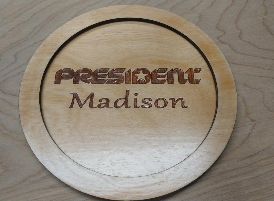 1X President Madison CB Engraved D-104 Microphone Coaster | eBay