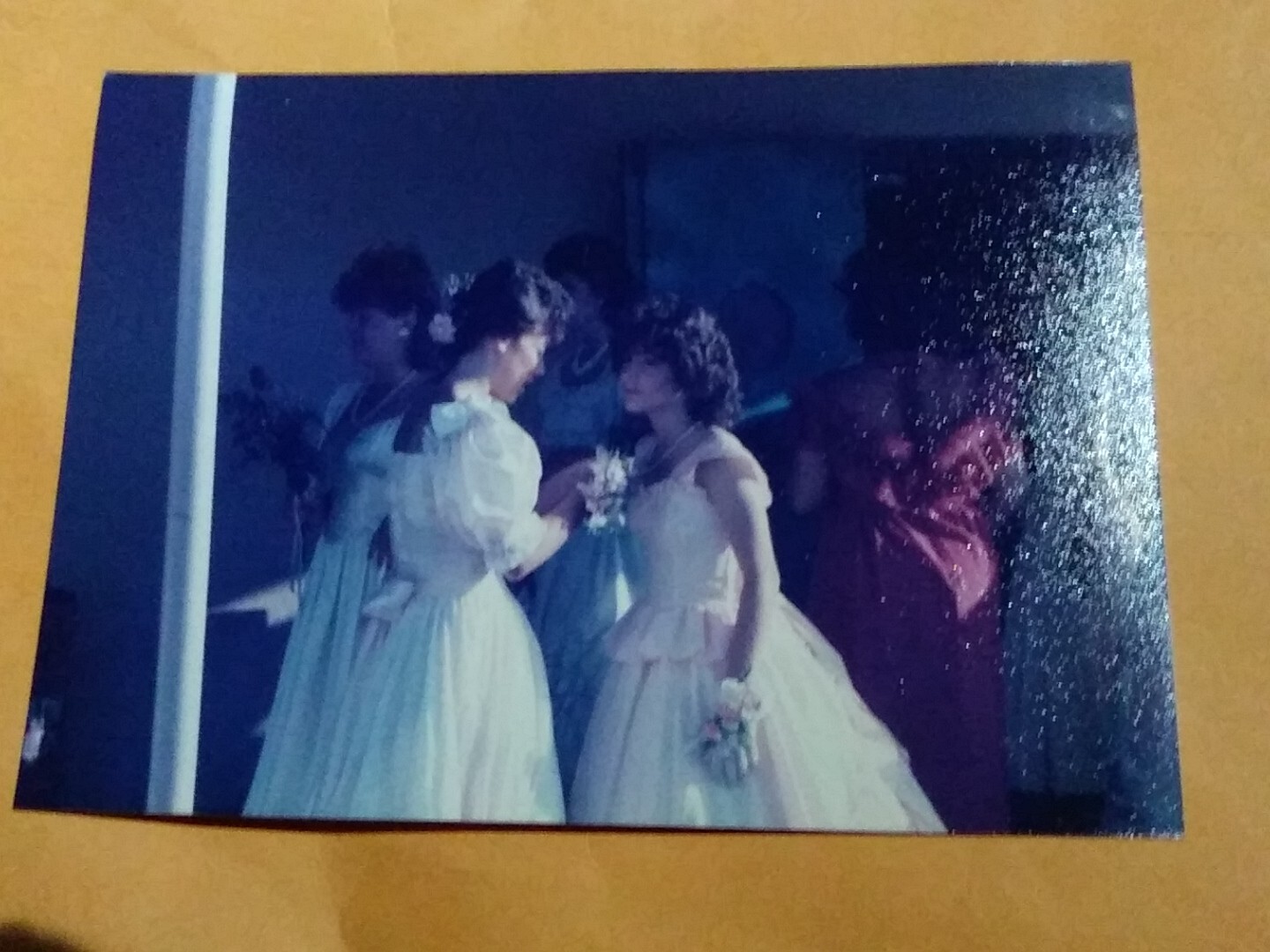 Vintage Photo Young Girls Dressed Up 8th Grade Graduation Family 1980s ...