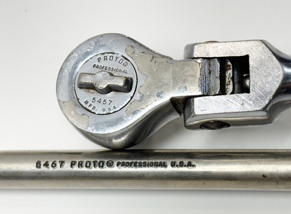 Proto Professional 1/2" Drive Flex Ratchet Breaker Bar Set Lot - 5457 ...