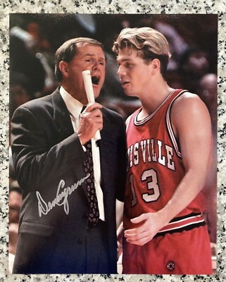 Denny Crum Auto Signed Louisville Cardinals 8x10 Basketball Photo w/COA ...