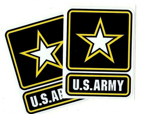 2 - US Army Window Decals | size 1.6 wide x 2.13 tall Stickers Outdoor ...