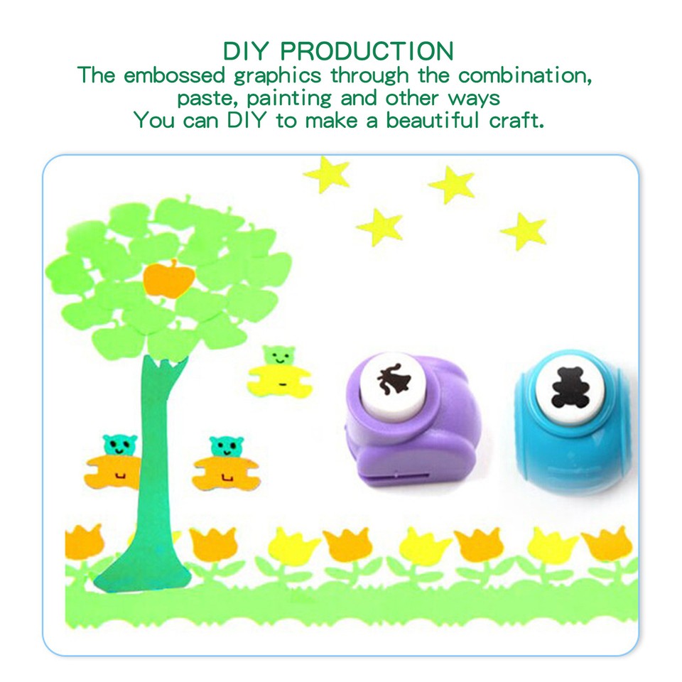 15 Stück Papier Stanzer Set Für Kreativität Locher Stanzer Für Scrapb ...