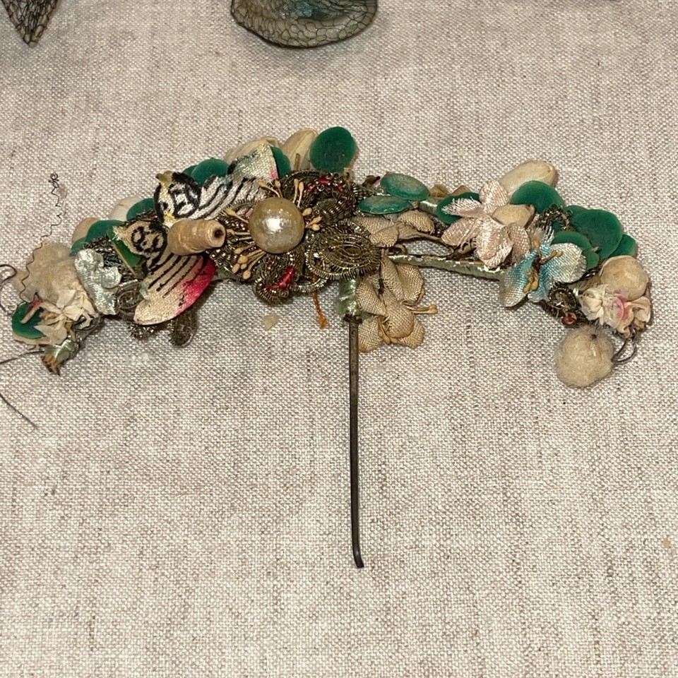 Vintage Japanese Kanzashi Kushi hair ornament Flower Set | eBay