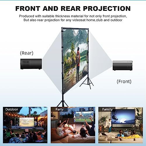 150 inch Projector Screen With Stand,HUANYINGBJB Outside Projection ...
