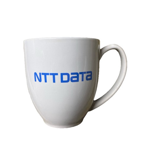 NTT DATA Logo White Blue Promo Ceramic Coffee Mug Tea Cup Tokyo, Japan ...
