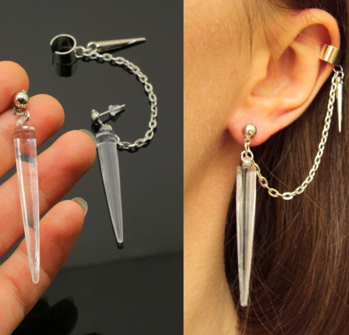 Spiked Cartilage Piercings