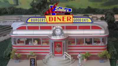 Miller Engineering (HO/O Scale) #88-6451 STELLA/s DINER Large Billboard ...