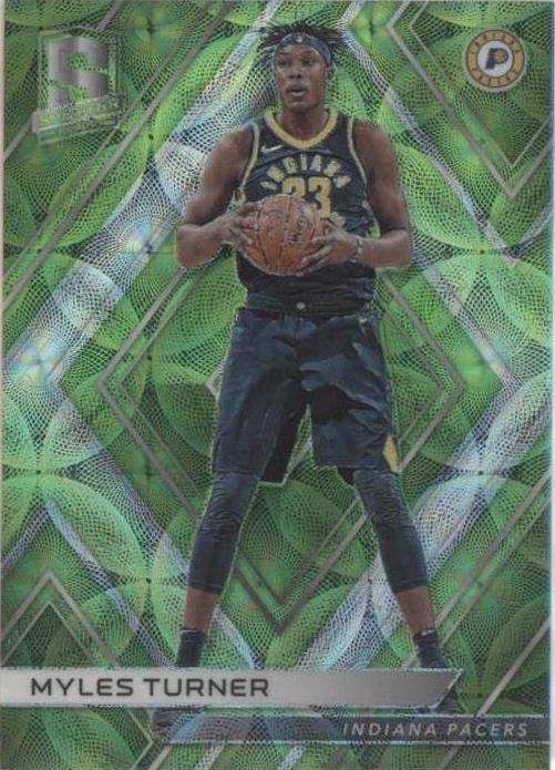 2017-18 Panini Spectra - Myles Turner #45 Neon Green Prizm /49 for sale ...