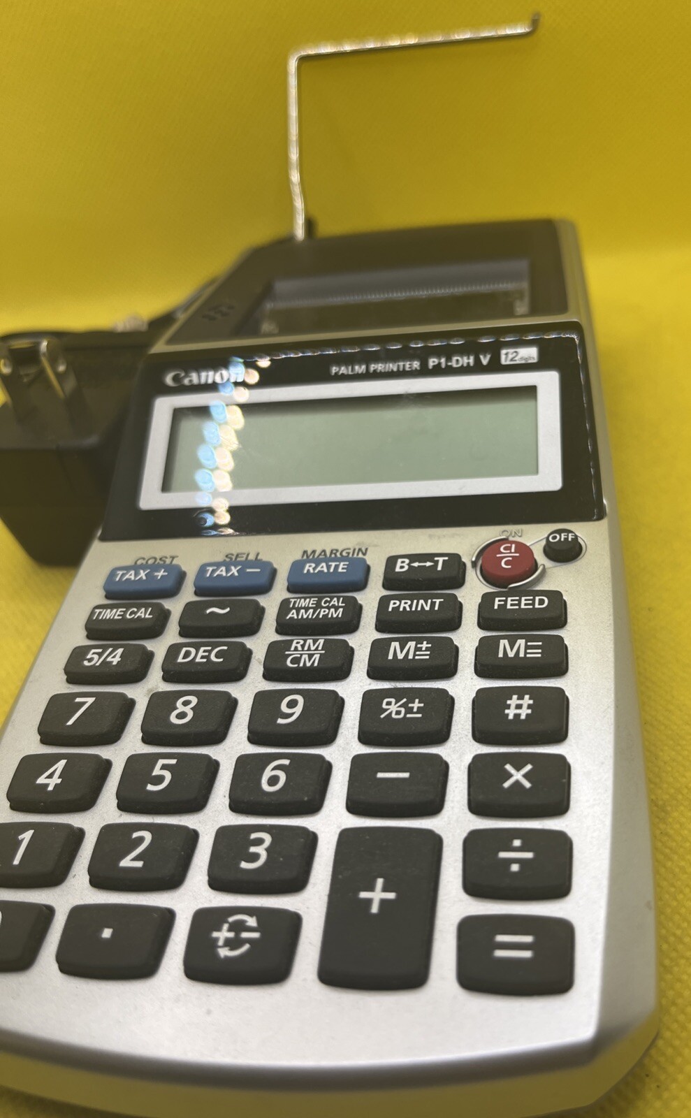📦 Canon Calculator Palm Printer P1-DH V 12 Digit w/ AC Power Adapter ...