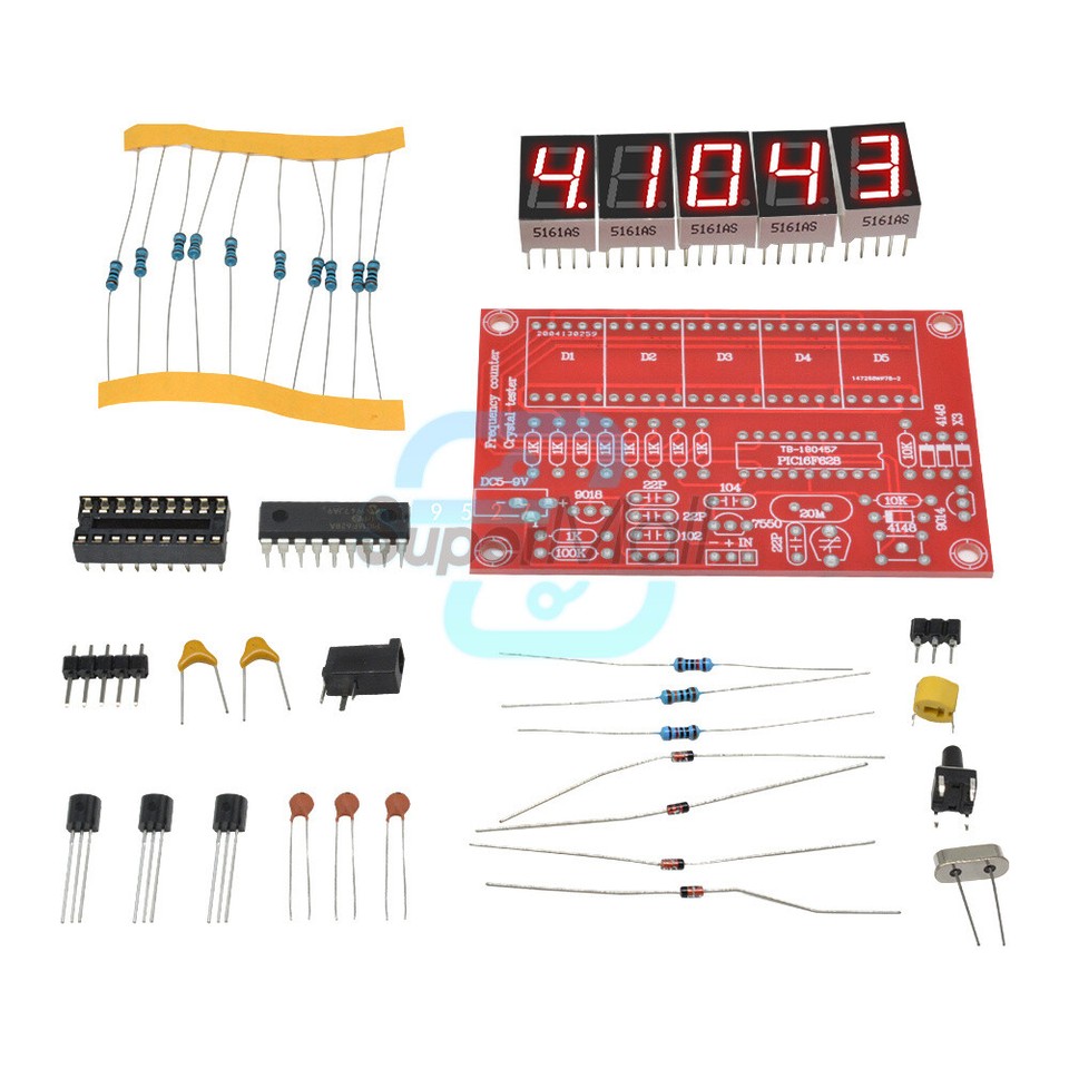 1Hz-50MHz Crystal Oscillator Frequency Counter Meter Digital LED PIC ...