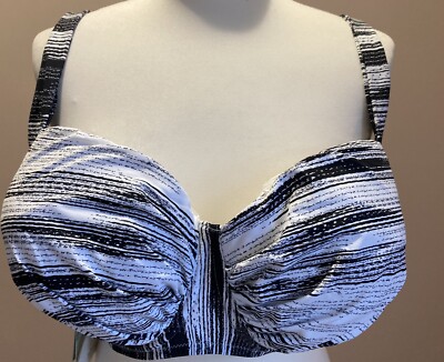 Bikini Top Size 38F 40F 44F Black White by Sunseeker Australia Lets Get ...