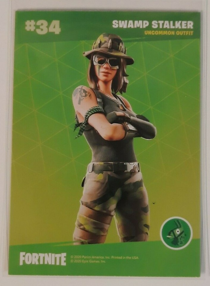 Fortnite Series 2 SWAMP STALKER Uncommon Outfit Base Card #34 | eBay