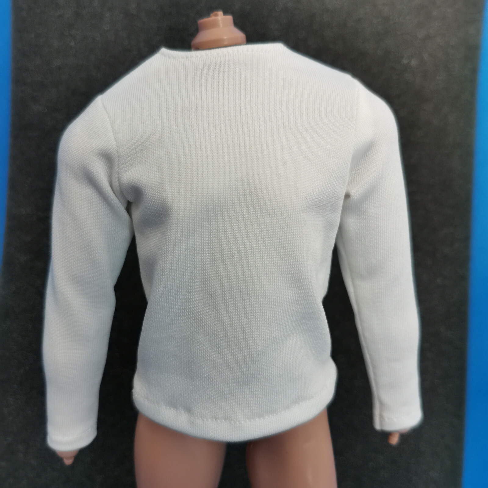 1:6 Scale White Long Sleeve T-shirt For 12" Male Body Doll Action ...