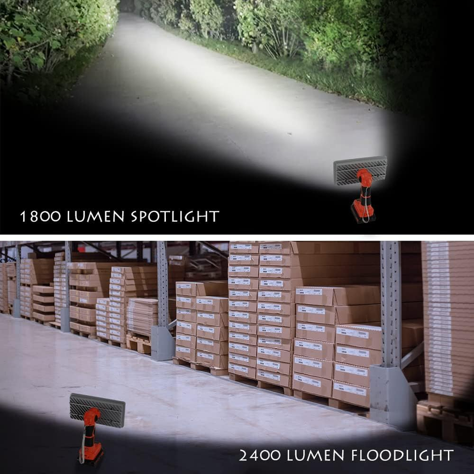 40W 4200LM Black+Decker Light for 20V Max Li-ion Battery Cordless ...