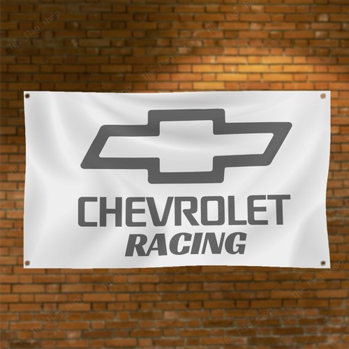 Chevrolet Racing Flag 3x5 Ft Chevy Car Truck Man Cave Banner Garage ...