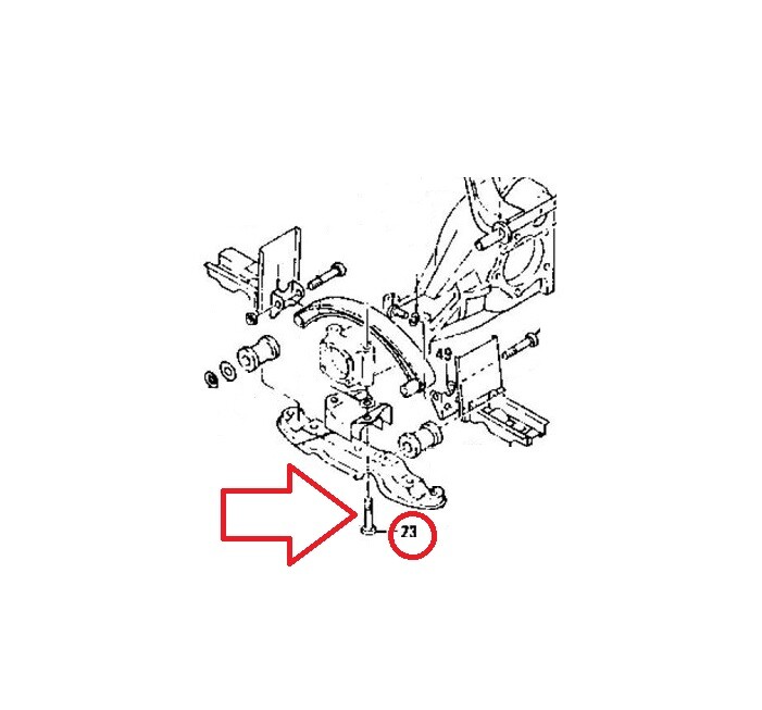 Datsun 240Z 260Z 280Z 1972-78 Rear Diff Differential Mount Bolt NEW 650 ...