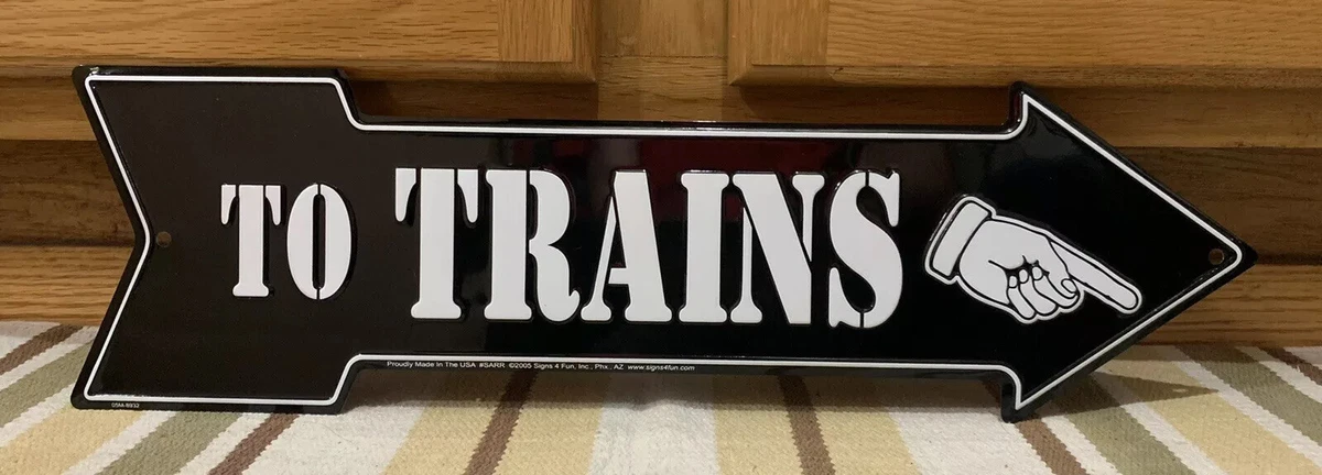Vintage Train Sign