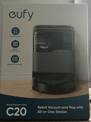 eufy Omni C20 Robot Vacuum and Mop All-in-One Station Auto Mop Washing ...