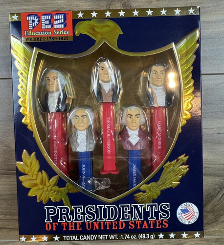 Pez Sealed Education Series Presidents Of The United States 1789-1825 ...