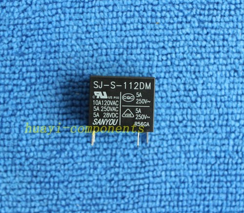 2PCS SJ-S-112DM 12V 4pins SANYOU 5A 250VAC Relays | eBay