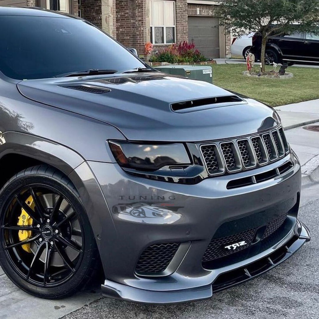 Front bumper Splitter/Lip for Jeep Grand Cherokee SRT8 TRACKHAWK 2017 ...
