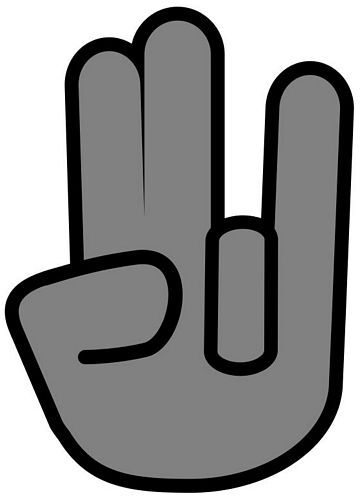 Autoaufkleber Sticker Finger Shocker Hand grau Aufkleber | eBay.de