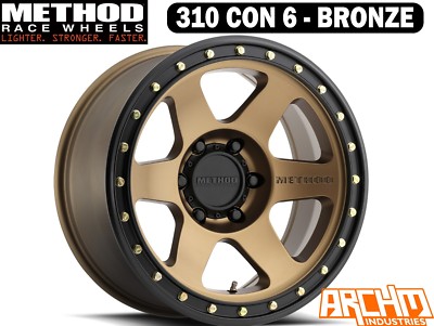 METHOD RACE WHEELS 310 CON 6 BRONZE | 17 X 8.5 | 0 OFFSET | OFFROAD 4WD ...